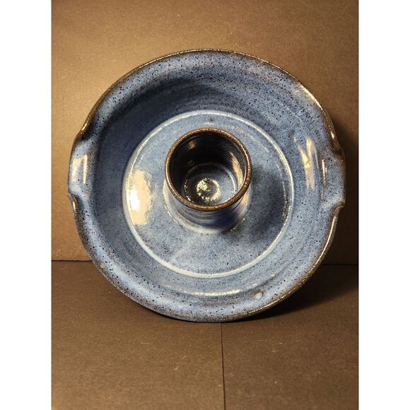 Kitchen | Vintage Pottery Upright Blue Drip Glazed Beer Can Chicken ...